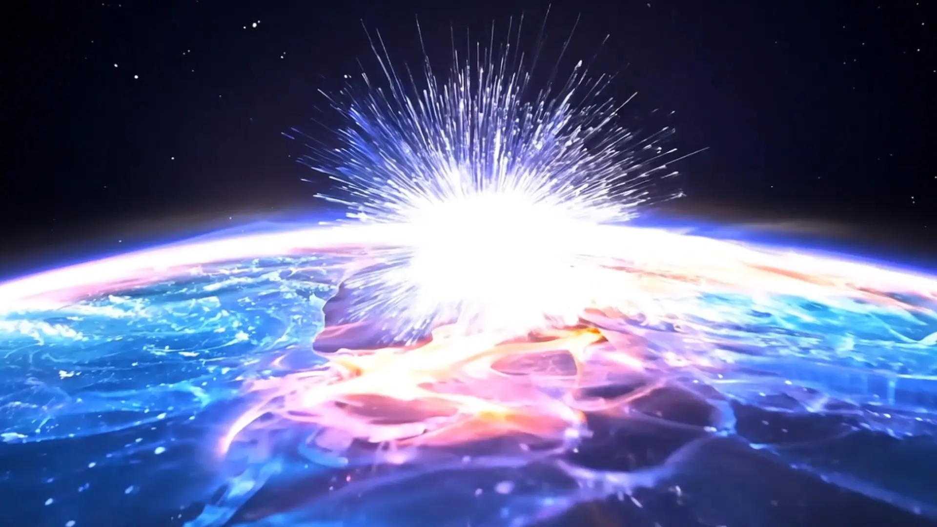 Galactic Core Explosion Background Video For Logo Animation | Videos